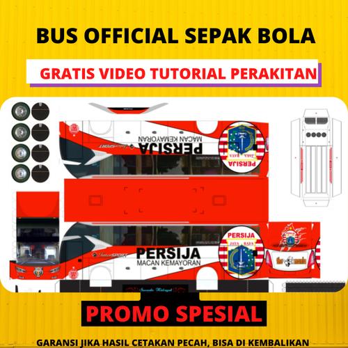 Jual PAPERCRAFT / STIKER MINIATUR BUS TRUK LEMBARAN DIY BUS KLUB SEPAK ...