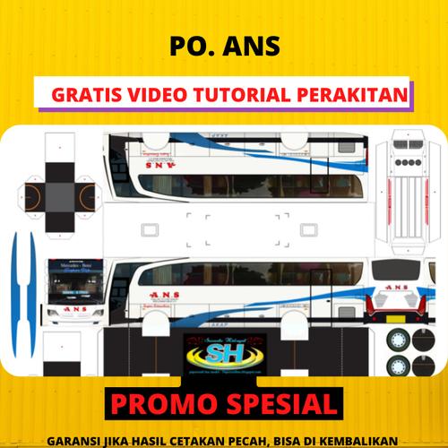 Jual PAPERCRAFT / STIKER MINIATUR BUS TRUK LEMBARAN DIY PO. ANS ...