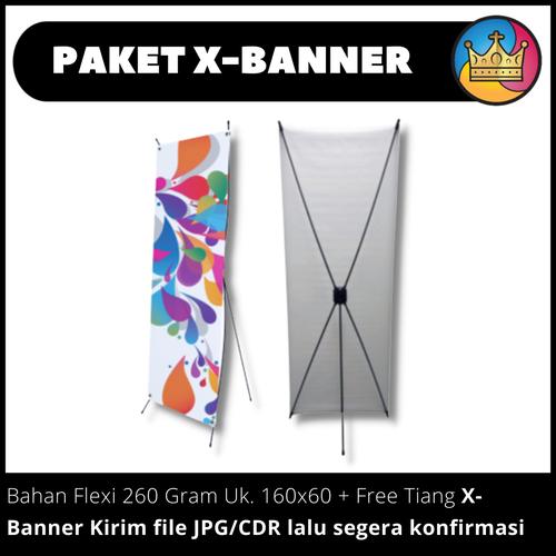 Jual PAKET X-Banner Print Spanduk Flexi Plus Tiang Ukuran Standar ...