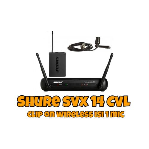 Jual SHURE SVX 14 CVL - clip on wireless microphone isi 1 mic garansi ...