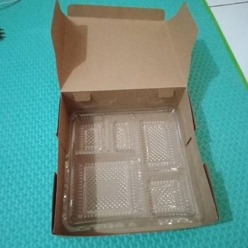 Jual DUS NASI 20x20 KOTAK NASI PAPER KRAFT / COKLAT SUPER TEBAL PREMIUM ...