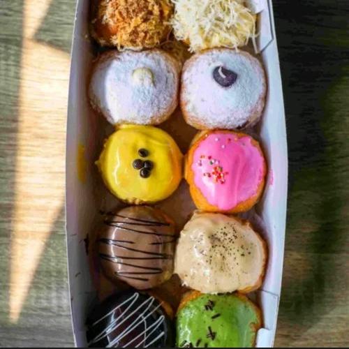 Jual Donat Kentang / Donut Choco Bakery Medan / Dessert - 10 Donat Mini ...