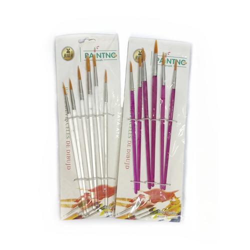 Jual KUAS LUKIS SET 6 PIPIH LANCIP CAT AIR PAINT BRUSH WATER COLOR ...