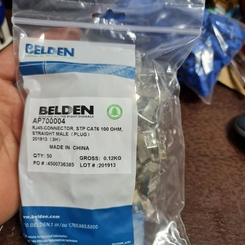 Jual Belden RJ45 FTP/STP Cat6 Connector Type AP70004 (isi 50 Pcs ...
