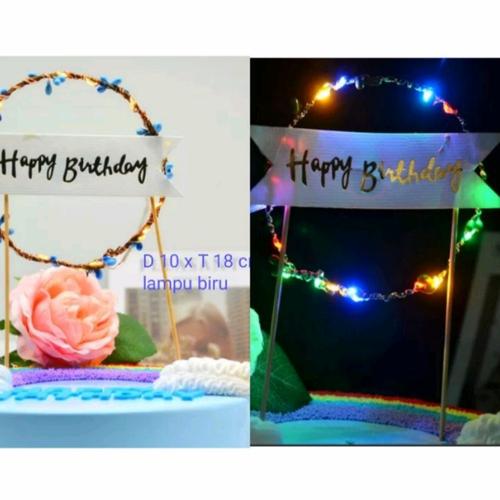 Jual topper cake bunga lampu biru - Jakarta Utara - HOBBY MAMA SHOP ...