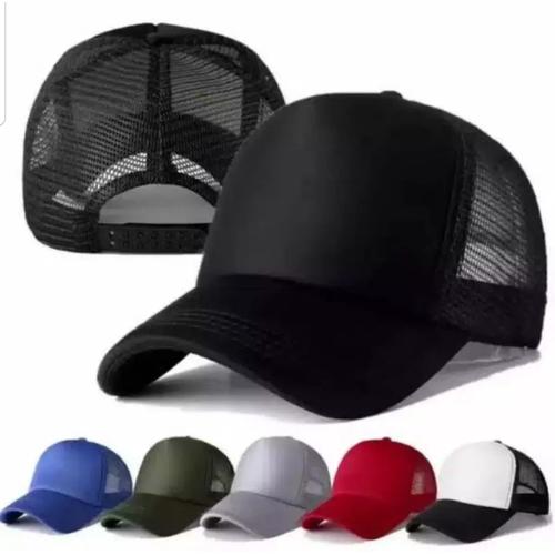 Jual TOPI POLOS JARING/TOPI JARING KOMBINASI WARNA/TOPI BASEBALL JARING ...