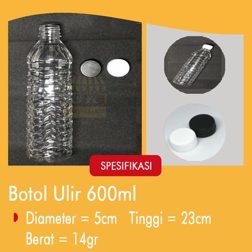 Jual Botol Plastik 600 ml / Botol Aqua / Botol Ulir 600 ml / Botol ...