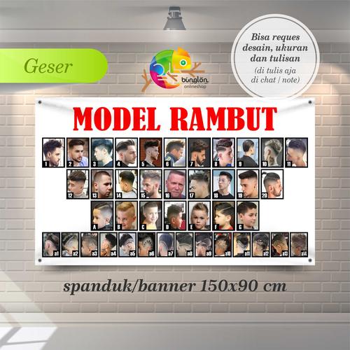 Jual Spanduk, Banner Model Pangkas Rambut B - Kab. Bandung - Bunglon ...