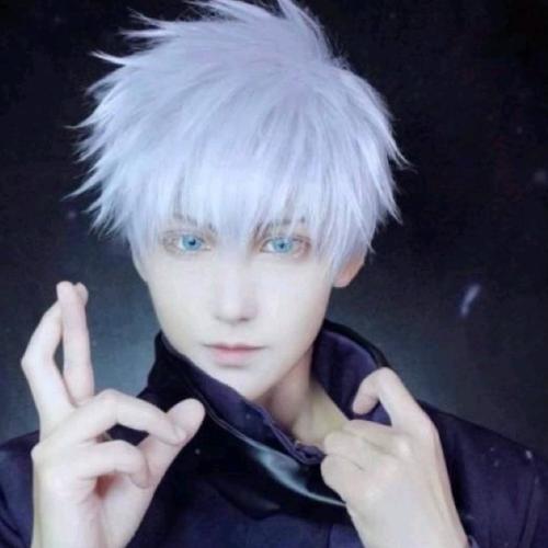 Jual GOJO SATORU/WIG COSPLAY RAMBUT PALSU/JUJUTSU KAISEN WIG COSPLAY ...