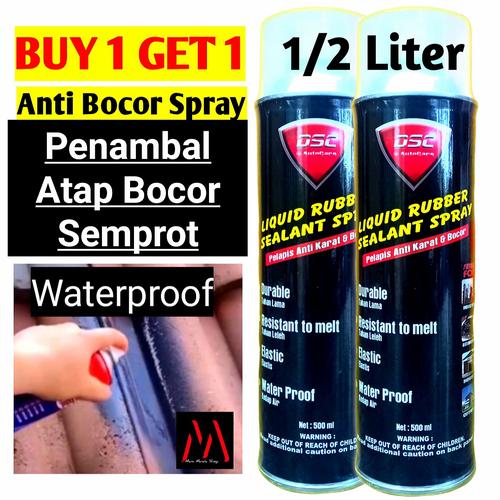 Jual 2 Botol Anti Bocor Spray Penambal Atap Bocor Rubber Sealant ...