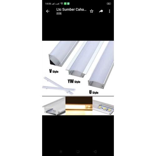 Jual Aluminium Led Strip / Rel Led Strip / Rumah Led Strip V / YW / U ...