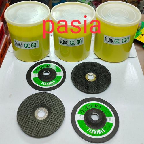 Jual Batu Flexible 4" Inch GC 80 BILIMA mata gurinda Fleksibel kaca ...
