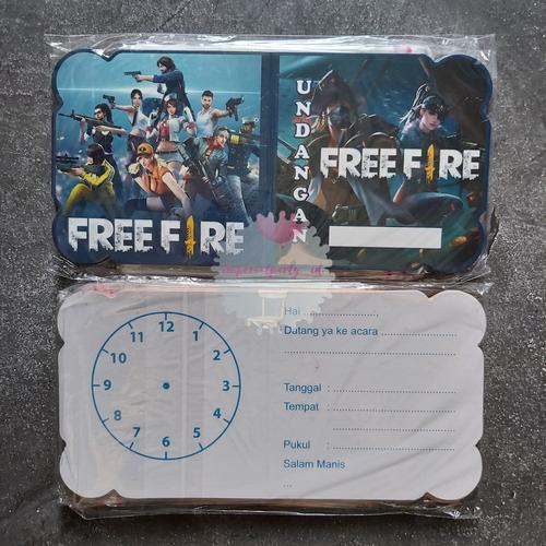 Jual Kartu Undangan Invitation Happy Birthday Ulang Tahun Free Fire ...