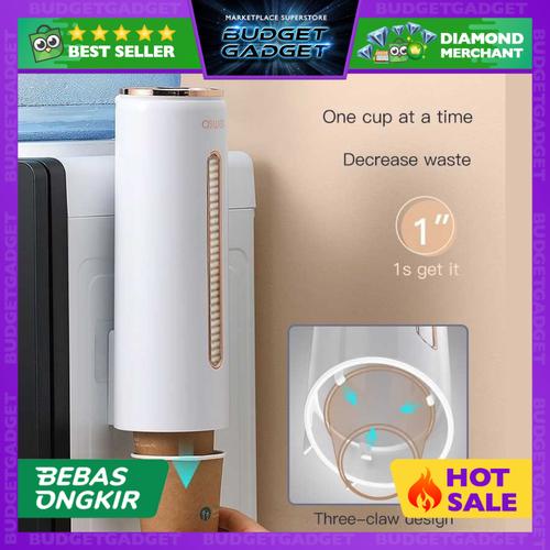 Jual Aswei Dispenser Gelas Wall Cup Holder Storage Rack Organizer ...
