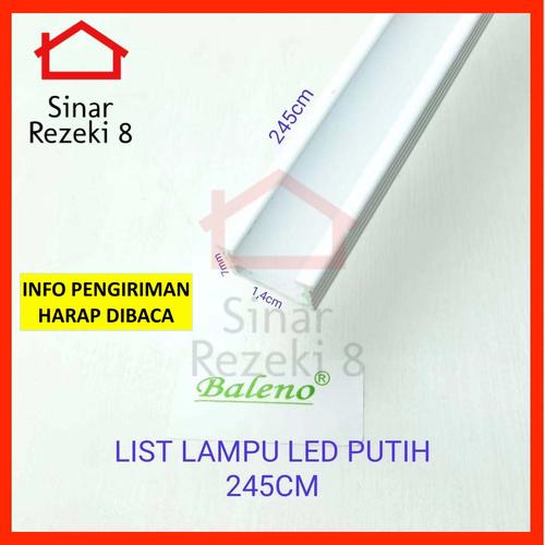 Jual List Lampu LED PUTIH / List Rel Rumah Lampu Acrylic Strip Cover ...