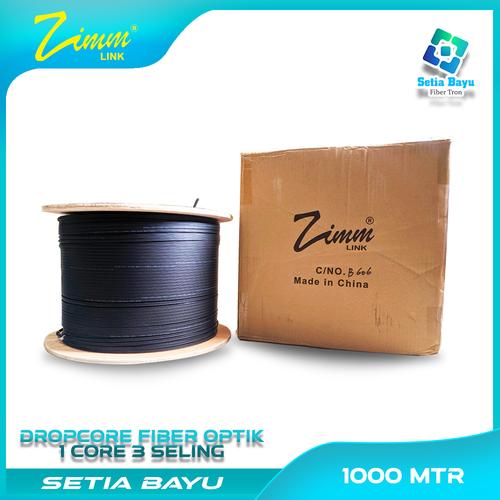 Jual Kabel FO 1 Core 1Km Kabel Dropcore 1 Core Fiber Optik 1000 Meter ...