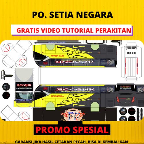 Jual PAPERCRAFT / STIKER MINIATUR BUS TRUK LEMBARAN DIY PO. SETIA ...