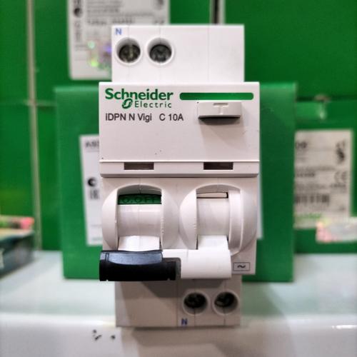 Jual elcb/rccb schneider iPDN N Vigi 1p+N-C10-30mA - 10a - Jakarta ...