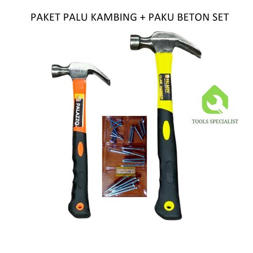 Jual PAKET : PALU KAMBING 8 OZ 16 OZ + PAKU BETON SET - Jakarta Timur ...