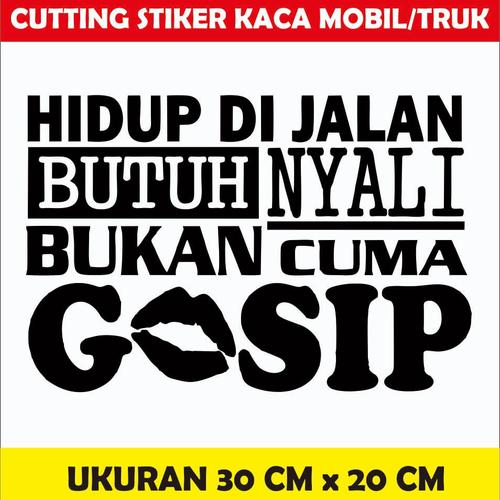 Jual Cutting Sticker Quote Kaca Truck/Truk/Trek/Mobil/Pick Up/stiker ...