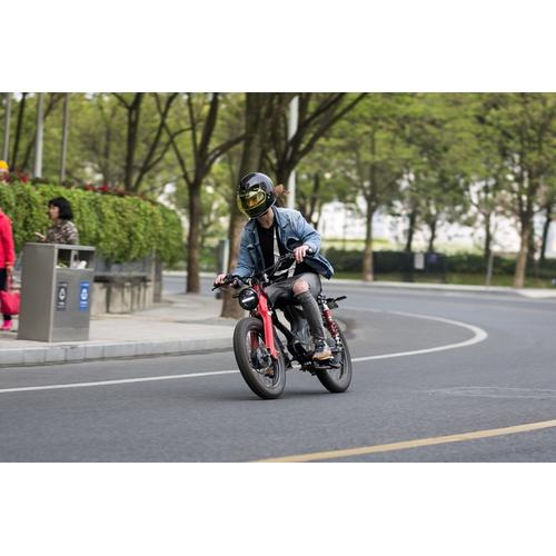 Jual Shanghai Custom eCUB Full Kit with Frame & Forks in Red/Black ...