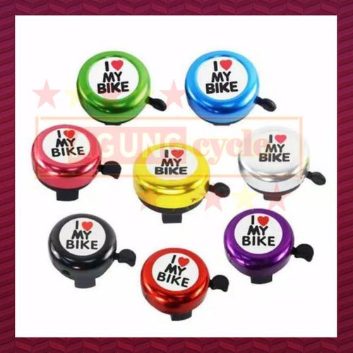 Jual BEL KRING I LOVE MY BIKE BELL KLAKSON SEPEDA MINI MTB LIPAT BMX ...