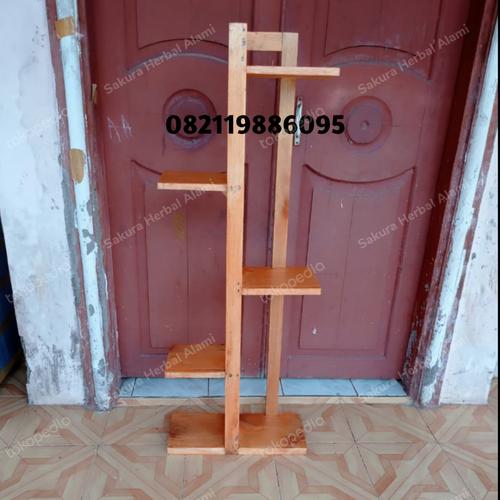 Jual rak sudut tempat tanaman rak cantik elegant berbahan kayu terbaik ...