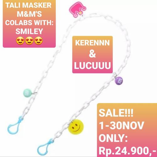 Jual Tali masker Rantai masker Mask strap kid's M&M'S dan Smiley ...