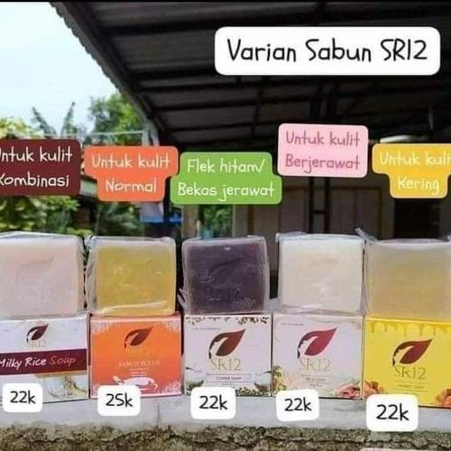 Jual sabun batang SR12/sabun wajah jerawat/sabun wajah kering/sabun ...
