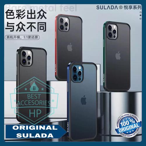 Jual IPHONE 13 / PRO / MAX / MINI SULADA MATTE FRAME ORIGINAL HARD CASE ...