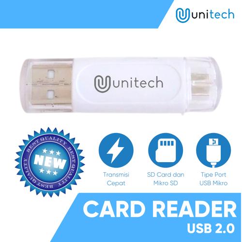 Jual Unitech Memory Card Reader OTG 2in1 C01 USB+Micro USB / Card Micro ...