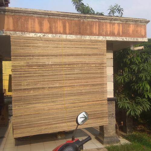Jual Tirai Bambu Krey sawit Kerai kayu pvc ukuran 2x2m + Tali Penggugulung - tali penggulung ...