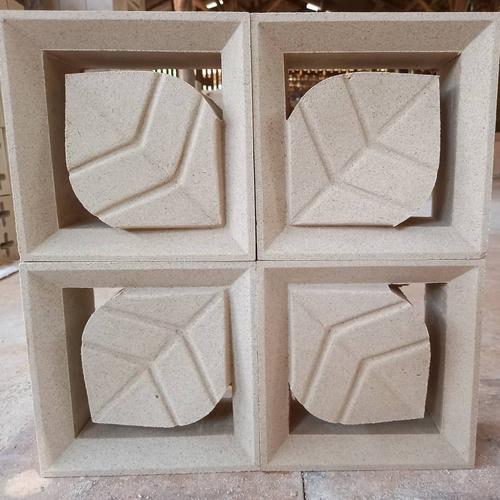 Jual Roster beton/Roster minimalis/roster moder/Motif bunga White - Abu ...