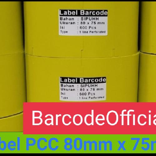 Jual LABEL BARCODE PVC KUNING 80 x 75 STANDARD KEMENTRIAN KEHUTANAN ...