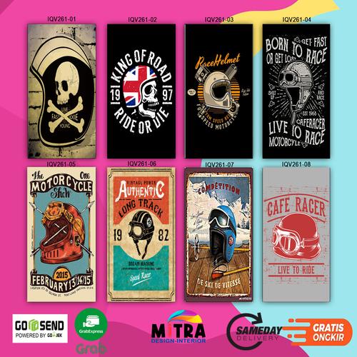 Jual Hiasan dinding walldecor Helm Helmet rider Retro Vintage - IQV26 ...