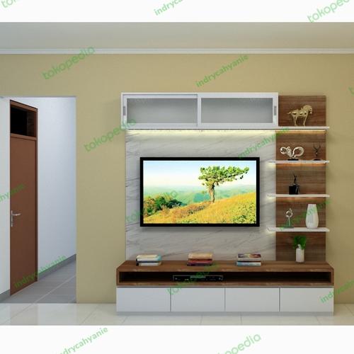 Jual backdrop tv minimalis modern hpl custom - Kota Tangerang Selatan ...