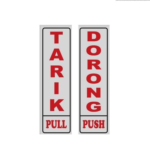 Jual sign stiker tarik / dorong / pull / push ukuran 20x5cm - tarik ...