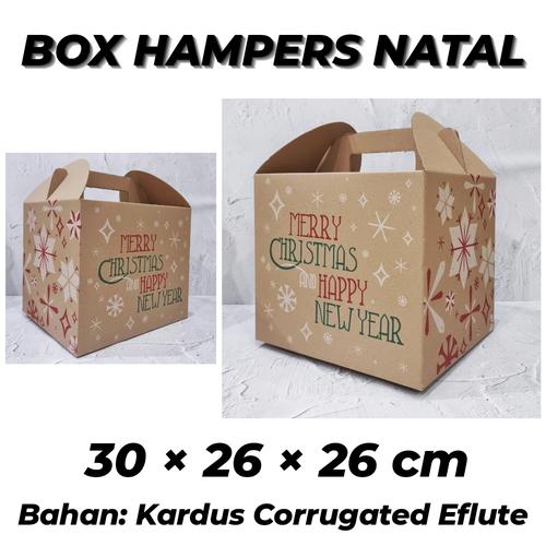 Promo BOX HAMPERS NATAL 30x26x26 / GABLE BOX NATAL / BOX SOUVENIR NATAL ...