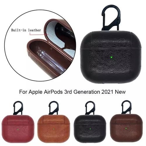 Jual Leather Case Airpods 3 Gen 2021 Airpods 3 Case Leather Cover Case ...