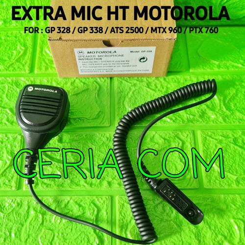 Jual PTT MIC HT MOTOROLA GP338 GP328 ATS 2500 - HAND MIC ATS2500 GP 338 ...