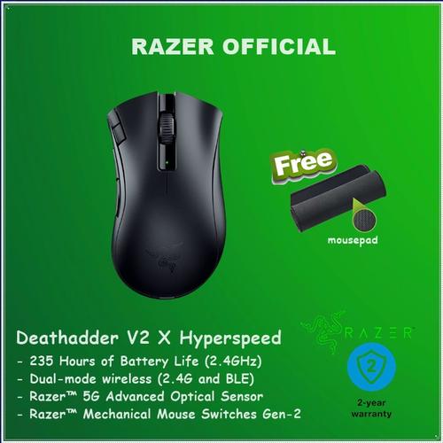 Promo Razer DeathAdder V2 X HyperSpeed Wireless Gaming Mouse Death ...