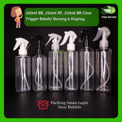Jual BOTOL PUTIH 150ML TABULAR TRIGGER BEBEK MINI SPRAY TEBAL ...