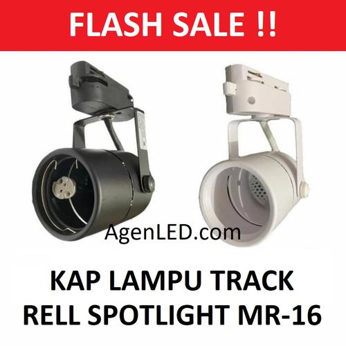 Jual Kap Lampu Track Rell Fitting MR16 Spot Light Sorot Spotlight MR 16 ...