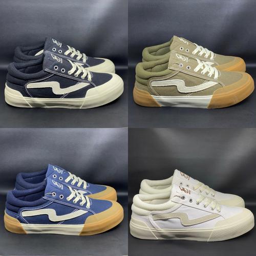 Jual Patrobas Cloud Low Black White / Off White / Olive / Navy - Off ...