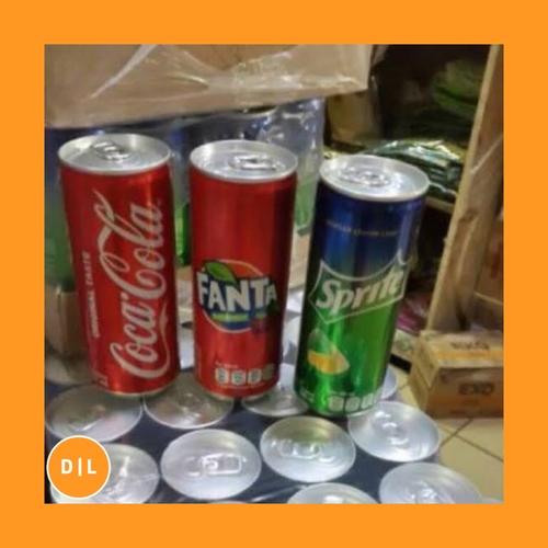 Jual Coca cola/ sprite/ fanta slim (kaleng) per pack 24 x 250ml ...