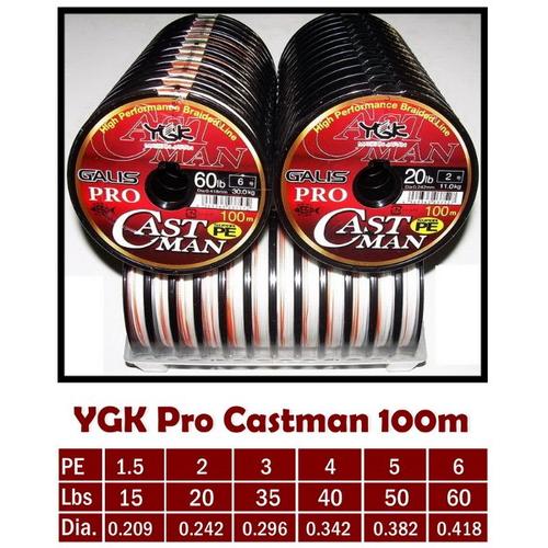 Jual Senar PE YGK Pro Cast Man 100M Connecting Pilih Ukuran - PE1 ...