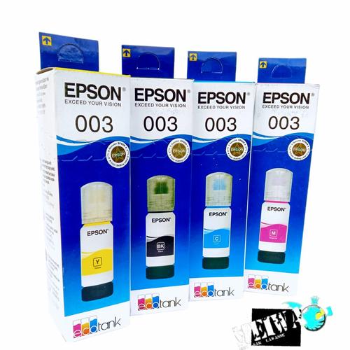 Jual Tinta Epson 003 original black printer L3150 L1110 L1000 - Hitam ...