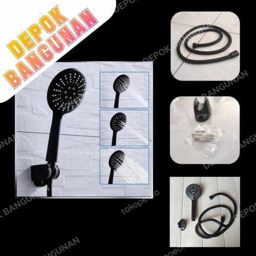 Jual HAND SHOWER HITAM BULAT SHOWER MANDI SHOWER BLACK BULAT FIORENTINO ...