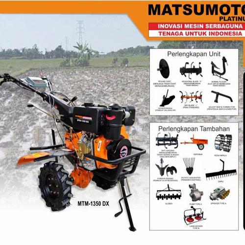Jual Hand Traktor Matsumoto Lahan Holtikultura Dan Persawahan MTM 1350 ...