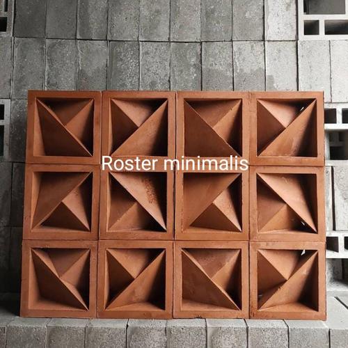 Jual Roster beton/Roster minimalis/Motif Araw merah dua muka - Jakarta ...